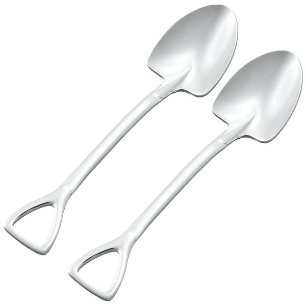 ステンレス小・シルバー 小(全長11.3cm) 幅2.6cm) 高さ1.6cm) ・本体サイズ:全長11.3cm 幅2.6cm 高さ1.6cm・材質:ステンレススチール・セット内容:スプーン 2本・本体サイズ:全長113mm 幅26mm 高...