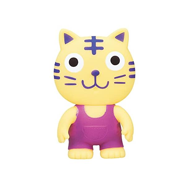 ドラネコ・  1035・・Style:ドラネコ・・対象年齢:6ヵ月~・・STマーク取得・ぺちゃっと押すとぴゅ~と鳴るやわらかラトル・素材:PVC