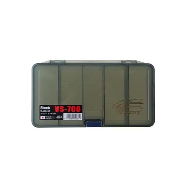 LL 702(8インチ)スモークブラック/LL/708・Style:LL 702(8インチ)・パッケージ個数:1・メイホウ バーサスSFC VS-78(ルアータイプ) LL (タックルボックス タックルケース)サイズ214×118×45mm...