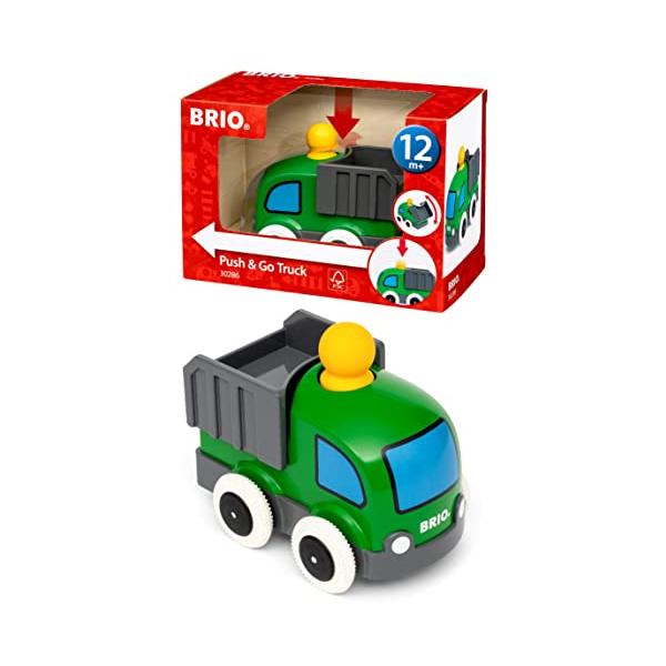 ・プッシュ&amp;ゴー トラック 30286 緑 ワンサイズ 63028600・30286 プッシュ＆ゴートラックは、歩き始めたお子さま向けの楽しいトラックのおもちゃです。・運転手の頭を押し下げるだけで、走り出しますトラックを追いかけて、...