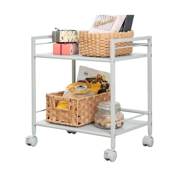 2段グレー/2段/GC-P46GY・Color:グレーStyle:2段・パッケージ個数:1・本体サイズ（約）：幅43×奥行29.5×高さ47cm／本体重量（約）：1.9kg・本体:スチール(紛体塗装)／棚板はパンチング（多孔）加工がされてお...