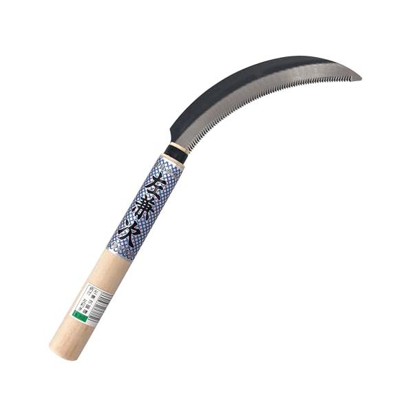 鋸鎌シルバー/-/3913・Style:鋸鎌・パッケージ個数:1・左用の鎌ですが左右どちらでも作業可能・草刈りから稲刈りまで幅広い用途に対応・刃渡：165mm・日本製