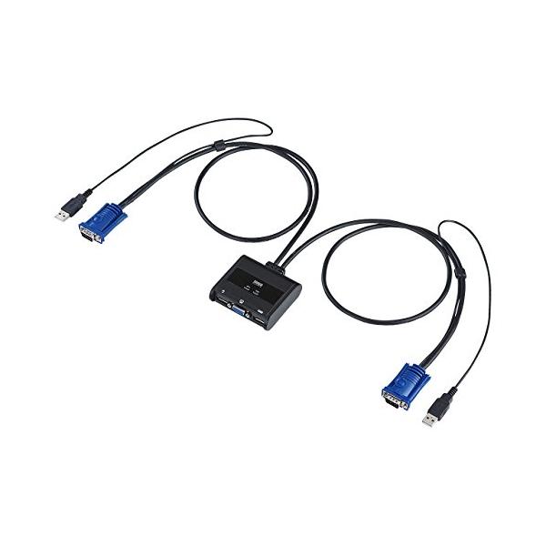 USB対応・ノートパソコン対応・  SW-KVM2UUN・・Style:USB対応・ノートパソコン対応PatternName:単品・1組のUSBキーボード・USBマウス・ディスプレイを切替共有でき、ノートパソコンにも対応したパソコン自動切替...