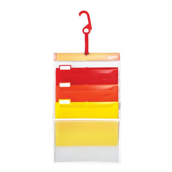 ウォーム・ウォーム A4 3段 22371・・Size:A4 3段Style:ウォーム・しまいたいときには折りたためる、壁掛け収納ファイル。整理したポケット一つずつも取り外し可能・引っ掛けて吊り下げればすき間にも使えるので、場所を取らずに書...