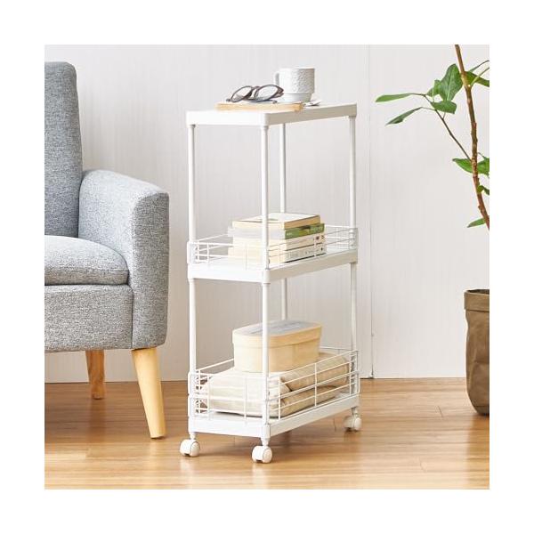 幅20cm・ホワイト 幅20cm CPS4520-WH・・Color:ホワイトStyle:幅20cm・サイズ：幅20cm×奥行45cm×高さ74.5cm 高さはキャスター取りつけ時のサイズです。 [アジャスター取付時]高さ72cm 高さはキ...