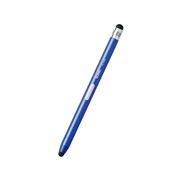 ・ネイビー  LS-5244-K・・Color:ネイビー・タブレット学習におすすめ 静電容量式のタッチペン。スマートフォン・タブレットに使えます。・接地面積が異なる約7mmと約5mmの2サイズだから、1本あれば多機種に対応。全ての機種に対応...