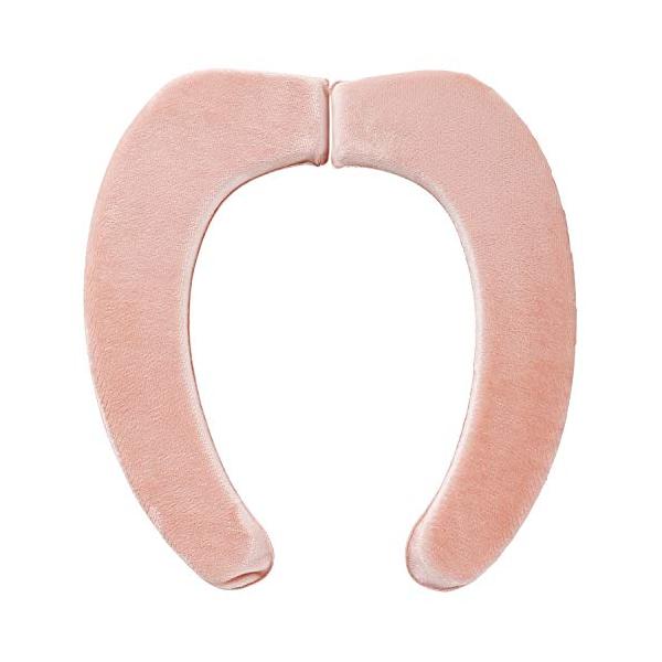 ふかふか・クッション・ピンク なし B00339・・Color:ピンク・サイズ：9.5x41.5x2.5cm・便座にのせるだけ取りつけ簡単な吸着式便座カバー。面倒な取り替えの手間がかかりません。・洗浄暖房型・O型・U型・ポータブル、どの便座...