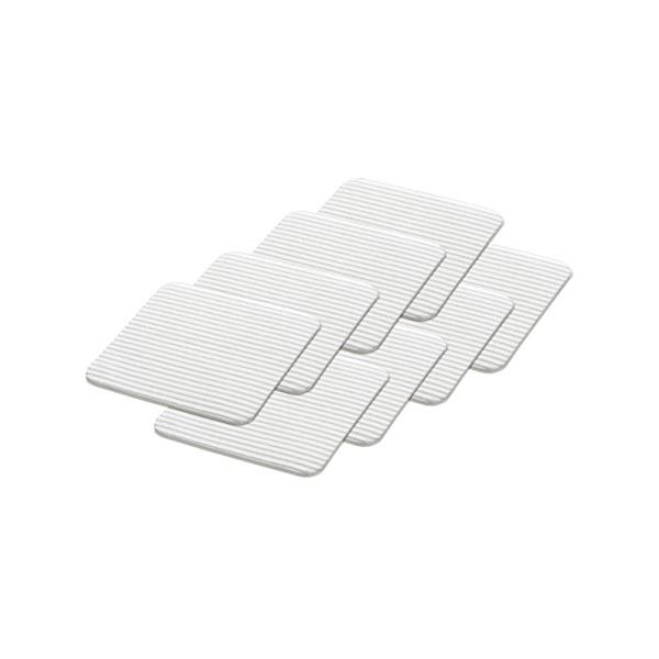 8枚入・ホワイト 10×10cm OK-805・・Style:8枚入・マットの裏に貼るだけで滑りを防ぐ、すべり止めシートです。・キッチンマットや玄関マットなどいろんなマットに使用可能。床暖房、ホットカーペットにもご使用いただけます。・【日本...