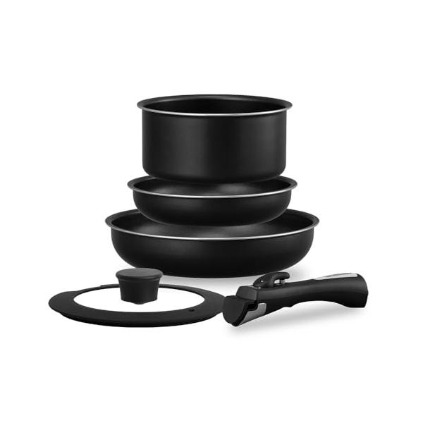 IH対応&amp;ガス火専用ブラック/5点セット/NTF-SEI5・Color:ブラックSize:5点セットStyle:IH対応&amp;ガス火専用・パッケージ個数:1・こびりつきにくく、丈夫で長持ち。・ダイヤモンドコートパンは汚れがつきに...