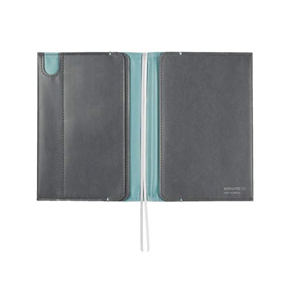・GRAYISH BLACK B6 KME-NC668DM・・Size:B6Color:GRAYISH BLACK・【KOKUYO MEシリーズ】小物も持ち運べるノートカバー・【カラー】 GRAYISH BLACK・【サイズ】 140×19...