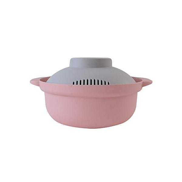 ・ピンク  NIM-118・サイズ(:約)幅 21.5×奥行き18.3×高さ×11.5cm・重量(約): 136g・材質:ポリプロピレン・生産国:日本・付属品:簡単レシピ