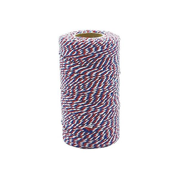 巻糸WHITE-BLUE-RED/高さ105×幅55mm/GS555-266L・Color:WHITE-BLUE-RED・パッケージ個数:1・サイズ : 高さ105×幅55mm、長さ100m・カラー : ホワイト/ブルー/レッド・材質 : ...