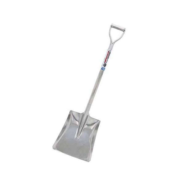 角型・銀 ノーマル 角型・角型:ほる・すくう・こねる・かき混ぜる・頭部材質:2Cr13・柄・取手部材質:SUS304・本体サイズ:260×975×123mm・重量:1600g