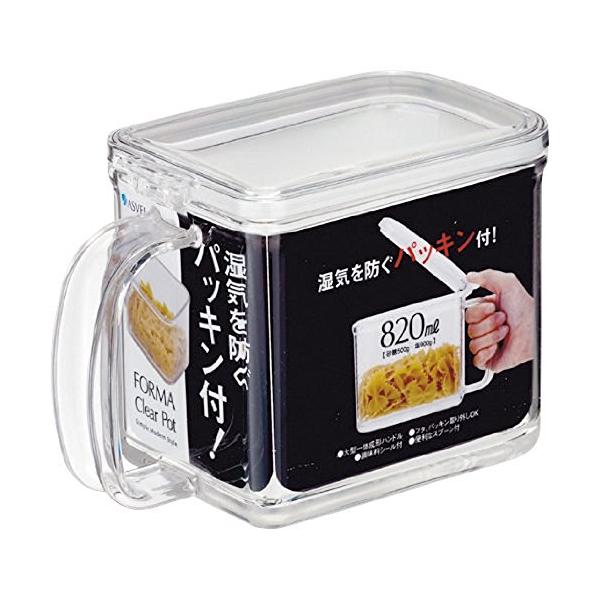 ・クリア 820ml 2269・サイズ:9.1×16.7×11.3cm・本体重量:245g・素材・材料:ストッカー・フタ/ポリスチレン スプーン/ポリプロピレン パッキン/シリコーン樹脂・原産国:中国・ユニット数: male