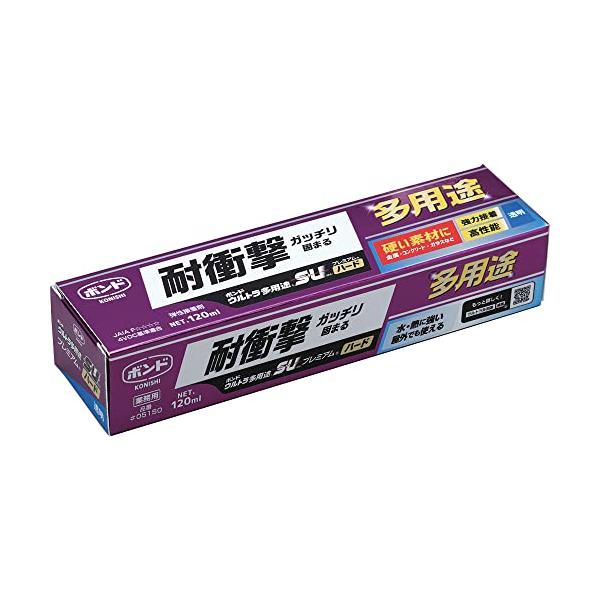 単品・クリヤー 120ml #05150・・Size:120mlStyle:単品・個装形態:箱・性状:シリル化ウレタン樹脂系無溶剤形・健康住宅対応、透明、ガッチリ固まる、衝撃・水に強い、硬い素材の接着に、高性能、用途広い、無溶剤・硬い素材の...