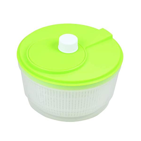 グリーン/直径20.5×高さ14cm/LB-88・パッケージ個数:1・サイズ:幅20.5×奥行20.5×高さ14cm・材質:本体・バスケット・フタ・つまみ/ポリプロピレン(耐熱温度120度、耐冷温度-20度)、回転板/ABS樹脂(耐熱温度8...