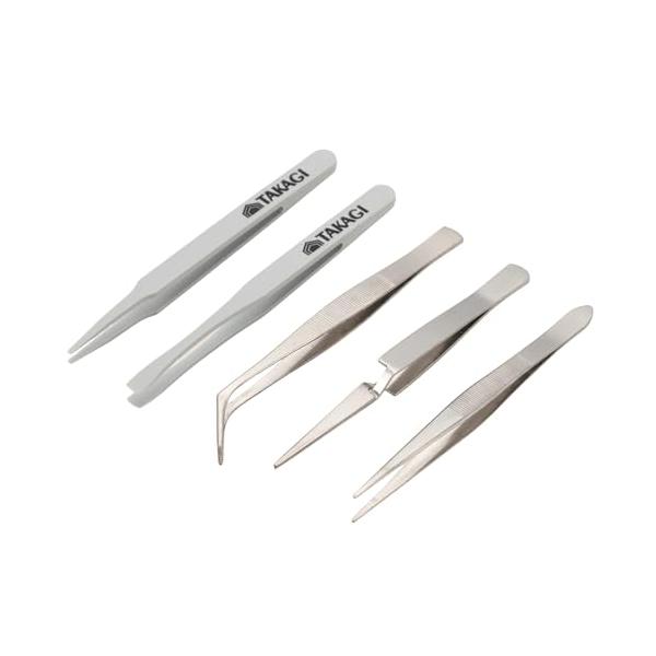 極細タイプSilver/-/TZ-200・パッケージ個数:1・5本組・セット内容:（ステンレス鋼）●直…幅広使用できる一般的な先細型　●先曲…つかんだ物が見やすく入り組んだ場所にも便利　●逆作動…握ると開き離すと閉じる。長時間保持する作業な...