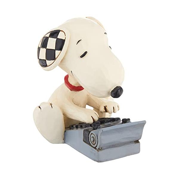 ・Multicolor W8.9×H7.6×D6cm 6001298・Snoopy Typing Mini from the Peanuts by Jim Shore collection・Stone resin figurine comb...