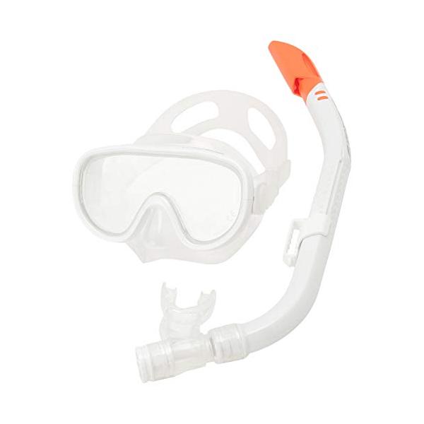 ・ホワイト  RC0110 W・・Color:ホワイト・製品重量:(約)マスク/232g、シュノーケル/145g、素材:マスク/テンパードガラス・シリコーン・ポリカーボネート、スノーケル/PVC・POM・シリコーン・ポリカーボネート、原産国...