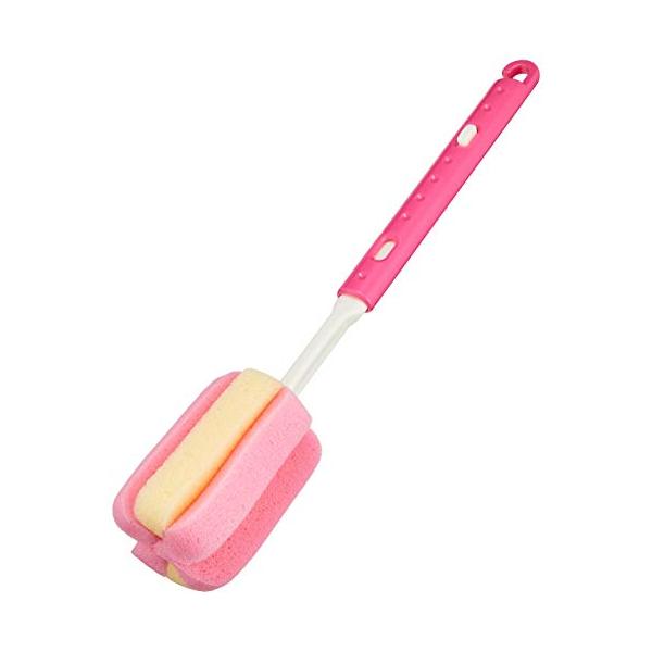 ピンク/ワンサイズ/3030・Color:ピンク・パッケージ個数:1・小久保工業所 伸縮式ボトル洗いスポンジ(ピンク) 3030