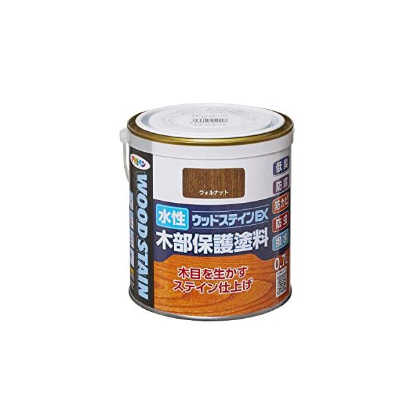 ・ウォルナット 0.7L 0.7L・・Color:ウォルナットSize:0.7L・水性で塗りやすく、低臭タイプの木部専用塗料です。・木目を生かした美しいステイン仕上げができ、日光や雨に強く耐候性が優れています。・防腐・防カビ・防虫効果があり...