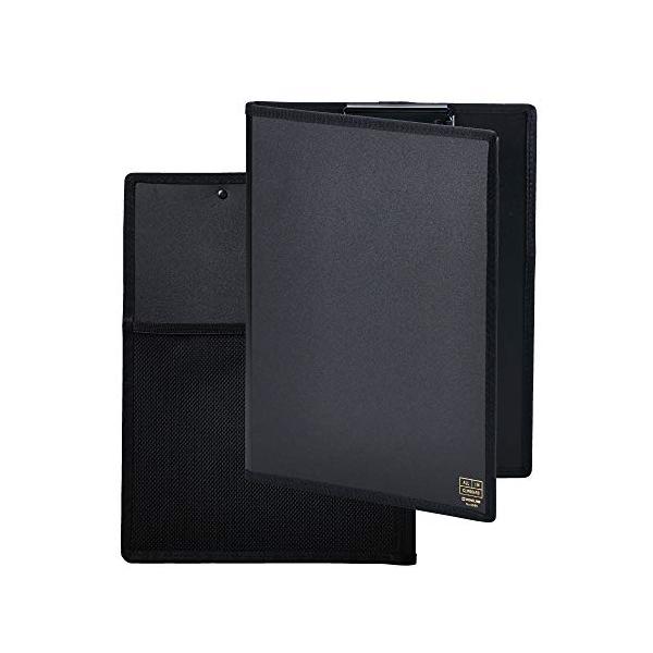 シンプル・クロ 1個 (x 1) 5995クロ・・Color:クロ・小物と書類の持ち運びに便利な多機能ポケットがついたクリップボード・【外寸】約251（W）×23（D）×333（H）mm【質量】約380g【色】クロ・【材質】3種3層発泡PP...