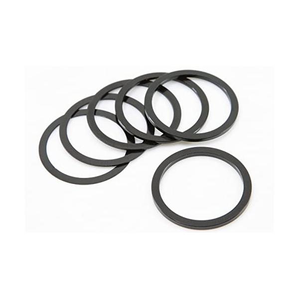 ・ブラック 小 DS01・・Color:ブラック・ボトムブラケット(BB)、フリーハブ、スプロケットなどで使えるスペーサーの６枚セットになります。　　・樹脂製よりは頑丈で長く使っていただけると思います。・・BBのクリアランス調整、フリーハブ...