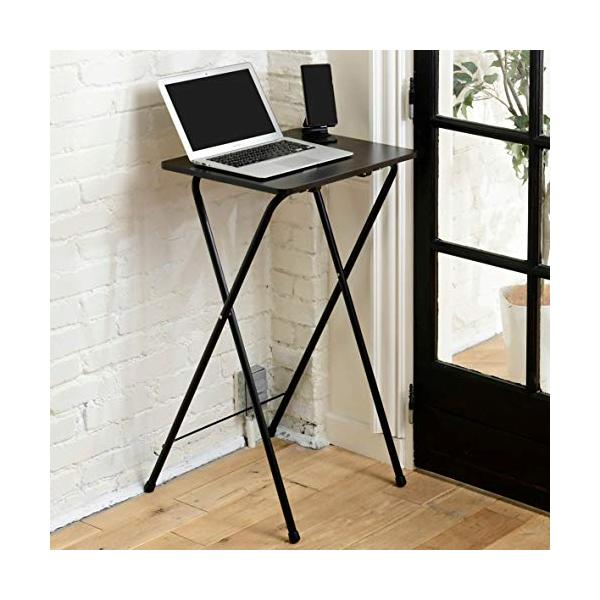 折りたたみダークブラウン/ブラック/幅50×奥行52×高さ90cm/RYST5040H90(DBRB)・Color:ダークブラウン/ブラックPatternName:5【ハイタイプ】高さ90・パッケージ個数:1・完成品(組立て不要)・本体サイ...