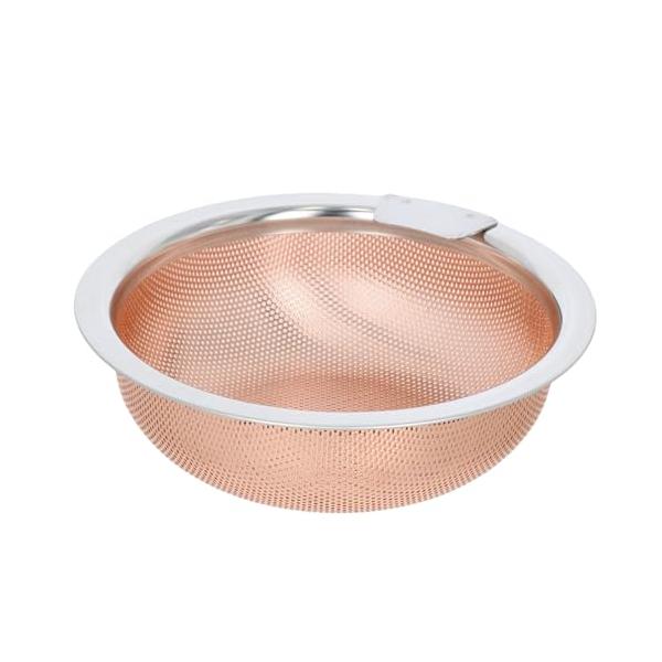 純銅製ブロンズ×シルバー/大(排水口径125~145mm対応)/大・Size:大(排水口径125~145mm対応)Style:純銅製・パッケージ個数:1・排水口のゴミ受けに・排水口径:(約)φ125〜145mmまで対応・材質/本体:純銅、枠...