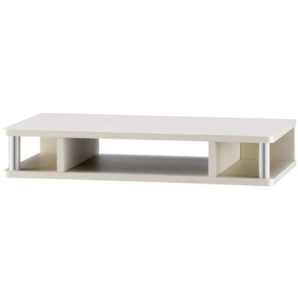 テレビ台・ホワイト 幅59cm 高さ10.5cm AS-60CT-SI・・Color:ホワイトSize:幅59cm 高さ10.5cmPatternName:1)単品・サイズ:約幅59×奥行29×高さ10.5cm・AS-60CT(-SI／-D...