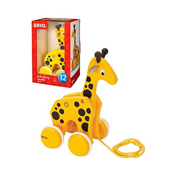 ・プルトイ キリン 1歳~ 30200 ワンサイズ 30200・【歩き始めたお子様にプルトイ】キリンがモチーフの木製おもちゃ。引いて遊ぶタイプのクラシックな木製玩具です。全高20cm超の大型のプルトイ。ひもを引くと、首をゆらゆら揺らしながら...