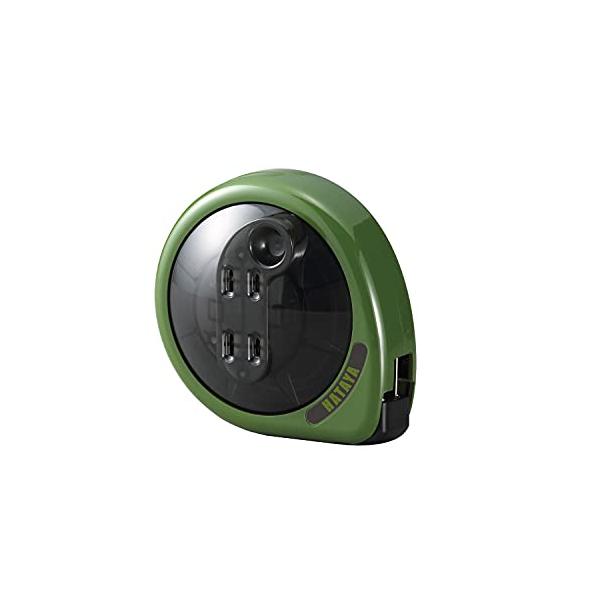 ・2ｍ 2M仕様 MQ-2-OG・・Color:2ｍ・電線長:2m、製品定格(電線を巻いたままの状態で使用できる電流値):125V・6A・コンセント仕様:2口×15A×125V・電線仕様:VCTFK1.25mm2×2芯・カラー:オリーブグリ...