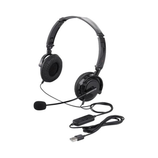 USB接続/折りたたみタイプ・ブラック  BSHSUH13BK・インターフェース:USB Type-A USB 2.0/1.1・しっかり聞こえる40mm大型ドライバーユニット搭載・収納に便利な折りたたみ構造・ノイズに強くクリアな音声のUSB...