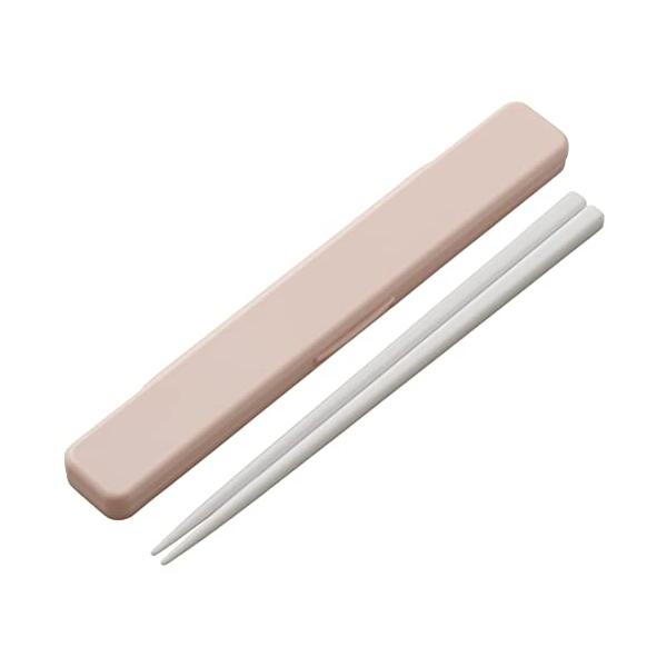 ・くすみ ピンク  ABC3AG-A・・Color:くすみ ピンク・サイズ:箸＝長さ18cm 箸箱＝幅19×奥行3.1×高さ1.3cm・素材・材質:フタ＝AS樹脂 本体＝ABS樹脂 箸＝メタクリル樹脂 クッション＝シリコン樹脂・セット内容・...