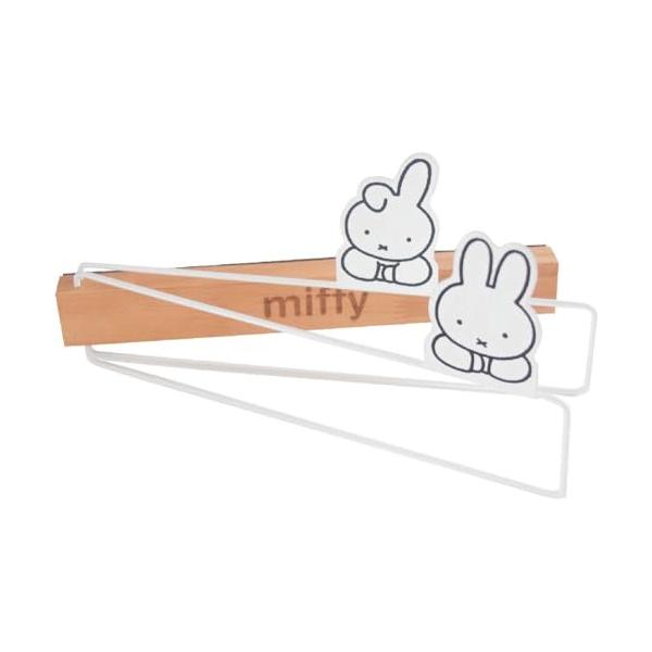 ふきんハンガーミッフィー/-/023233・Color:ミッフィーStyle:ふきんハンガー・パッケージ個数:1・サイズ：（約）幅25×奥行2×高さ12cm、重量：220g、材質：本体＝スチール(粉体塗装)、支柱＝天然木、マグネット＝ゴム磁...