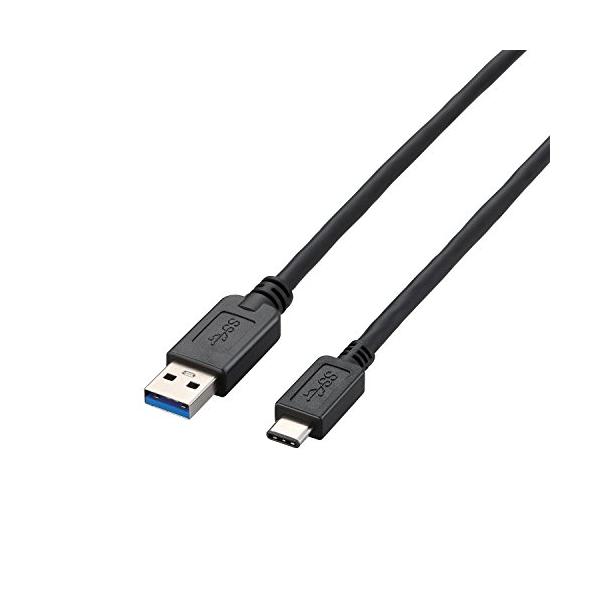 USB3.1・ブラック 1m USB3-AC10BK・・Size:1mStyle:USB3.1PatternName:単品・USBStandard-Aを搭載しているパソコンなどに、USBType-Cを搭載している機器を接続し、充電やデータ転...