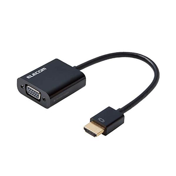 ブラック/15cm/AD-HDMIVGABK2・Size:15cmPatternName:単品・パッケージ個数:1・HDMI端子を搭載した機器の映像信号を変換し、VGA(D-sub15pin)入力端子を搭載したディスプレイ・テレビ・プロジェ...