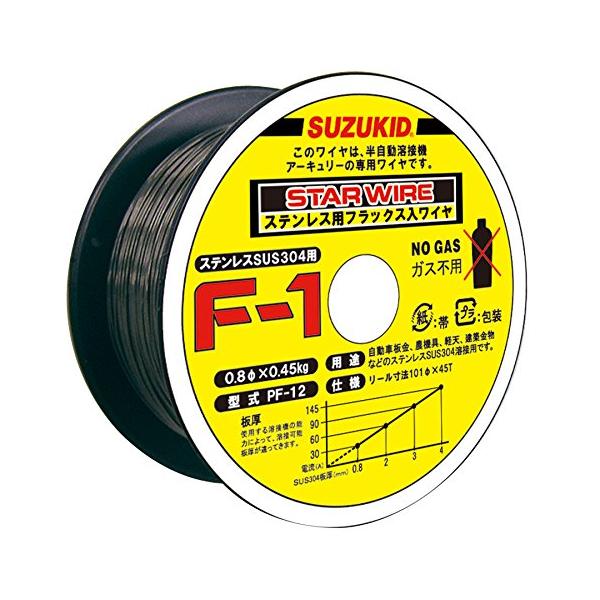 ・ブラック  PF-12・・PatternName:単品・用途:ステンレス用・重量:0.45kg・ワイヤ径:0.8mm・ワイヤ長:約140m・溶接長(量):約7.0m