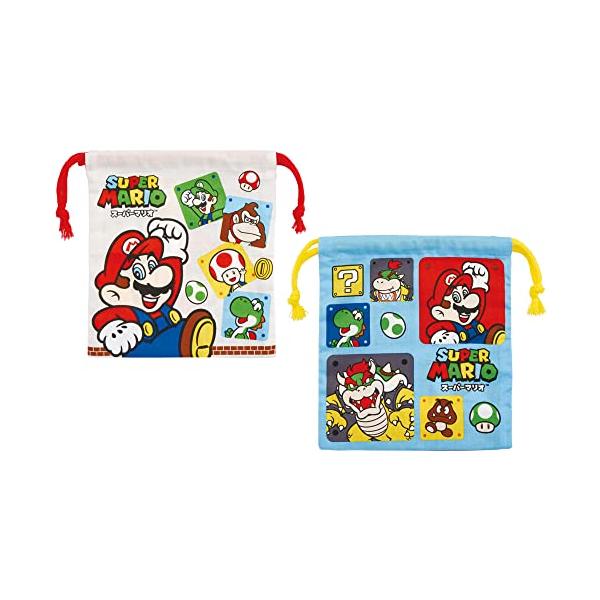 巾着2枚/20×20cm/KB64WN・Color:巾着2枚・パッケージ個数:1・サイズ:縦20×横20×マチ7cm・素材・材質:綿 100%・生産国：中国・セット内容：2枚