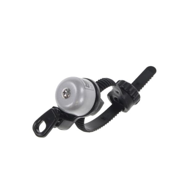 インダストリアルシルバー/小/FA003527924・Color:シルバー・パッケージ個数:1・原産国:日本・素材:ベル・真鍮 取り付けバンド・樹脂・取付方法:フレックスタイトバンド・CATEYE製サイクロコンピュータ、ライトでフレックスタ...