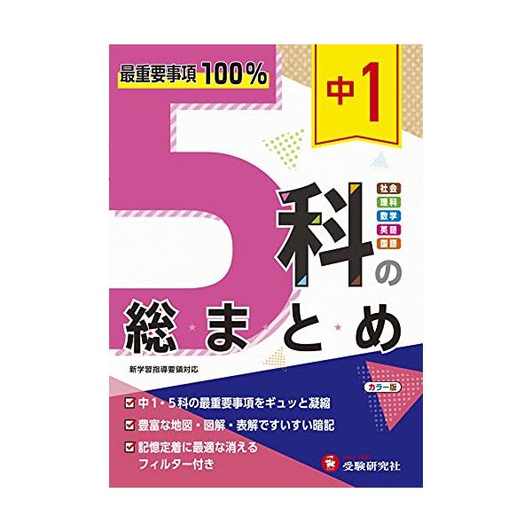 ビジュアルでわかりやすい紙面構成 定期テストや入試に出る重要事項を カラーの図 ・表や資料を用いて わかりやすく示しました。覚えなければならない知識事項を 頭の中でしっかりと整理して記憶することができます。 最重要ポイントを効率よく学習でき...