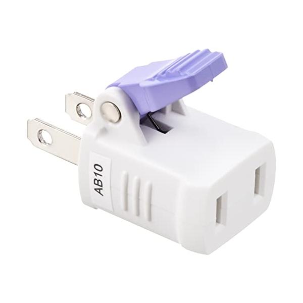 ・  RTP-301B(W)・●アダプターの外しツマミを指先で押すだけでプラグが簡単に抜けます。 ●電源の抜き差しの多い電気製品に最適です。