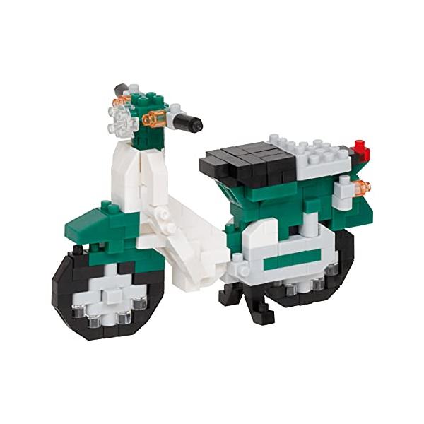 ・  NBC-357・・PatternName:単品(グリーン)・ナノブロックに、日本を代表する二輪車の「スーパーカブ」が新登場・難易度:3 ピース数:200・監修:本田技研工業株式会社・世界最小級ブロック・組み立てる必要がある