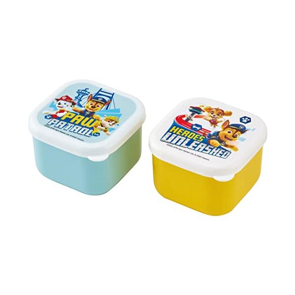 ・パウ・パトロール  MO1WAG-A・容量:130ml/サイズ:6.5×6.5×高さ4.5cm・セット内容:2個組・おかず容器として便利なミニサイズシール容器・メインのお弁当箱の他におかずやフルーツの持ち運びに便利・素材・材質：銀イオンA...