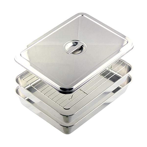 ステンレス/05:XXLサイズ/4992519084083・Size:05:XXLサイズPatternName:01:下ごしらえセット・パッケージ個数:1・サイズ:バット本体 最外寸 350x265x60mm / 底寸 305x220mm ...