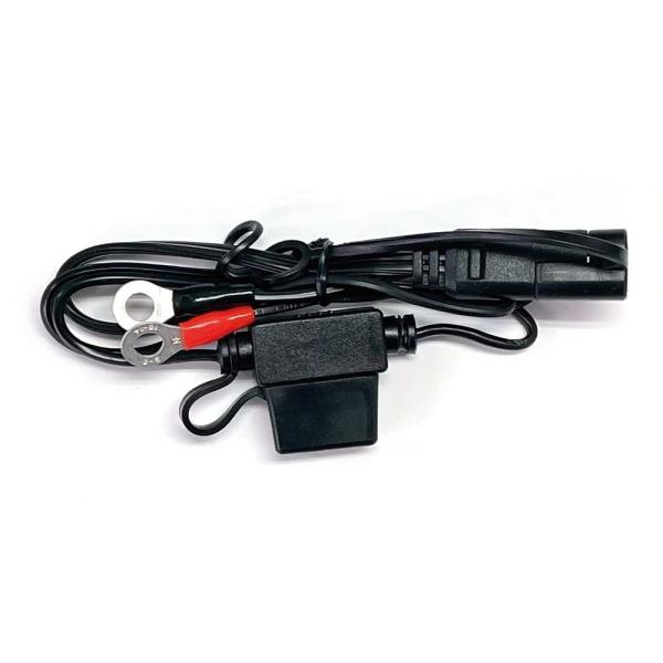 7)バッテリー接続コード(MC-1)・ブラック  MC-1・・Style:7)バッテリー接続コード(MC-1)・丸端子タイプのコードです・材質：[コード]ビニール、[平型コード・丸端子]アルミニウム・コードの長さ：約50cm