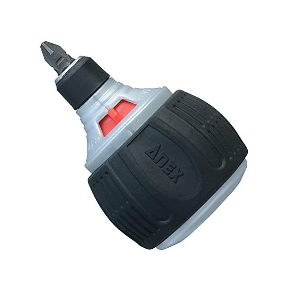 スタービー型(ギア72枚)・ブラック|グレー  No.307D・・Style:スタービー型(ギア72枚)・超短ビット採用で狭い箇所に便利なスタービータイプ・72枚ギアで軽い早回しのラチェットドライバーで本締めも可能・正転・逆転の他に固定も出...