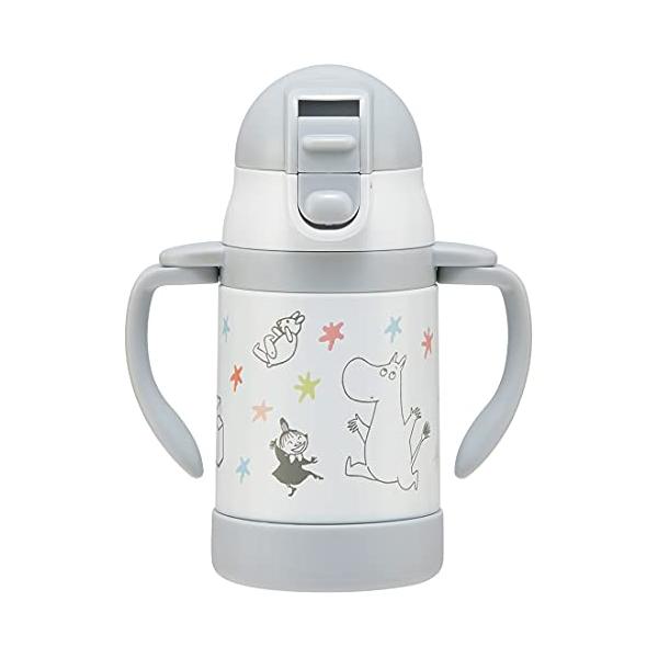 コンテンポラリームーミン/240 ml/STWM3-A・パッケージ個数:1・サイズ:幅12.4×奥行7×15cm(持ち手部分含む)・素材・材質:胴部=ステンレス鋼(アクリル樹脂塗装)、内びん・口がね=ステンレス鋼、キャップ・フタ・ハンドル=...