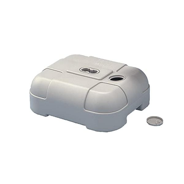 グレー/H16×W41×D35cm/KB-1・パッケージ個数:1・サイズ:H16×W41×D35cm・本体重量:1.4kg・素材・材質:ポリエチレン樹脂・満タン重量:水のみ/約16kg 砂のみ/約22kg 水+砂/約28kg