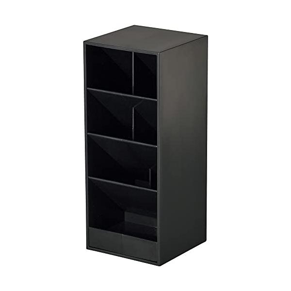 ワイド・ブラック ワイド TS-002-K・・Color:ブラックStyle:ワイド・文房具、化粧品やキッチン用品など、小物の収納に活躍するマルチケース。・縦置きでも横置きでも使えて便利。フレキシブルに活躍します。・【本体サイズ】W87×L...